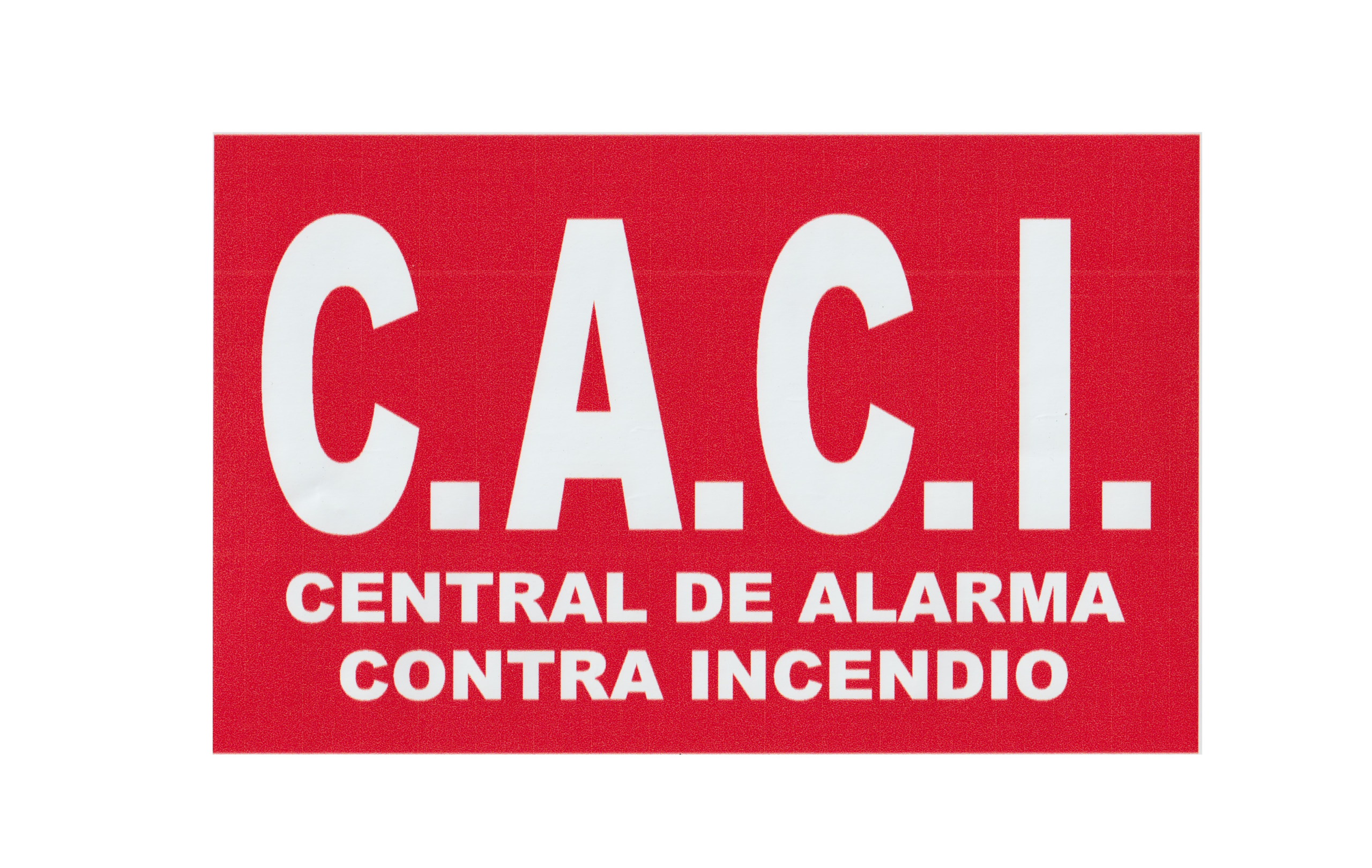 SEÑAL VINIL 20X30 CENTRAL DE ALARMA CONTRA INCENDIOS CENTRALIZADA ...
